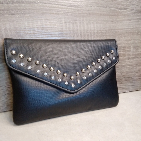 Grace Adele | Bags | Nwot Grace Adele Classic Black Clutch Purse ...